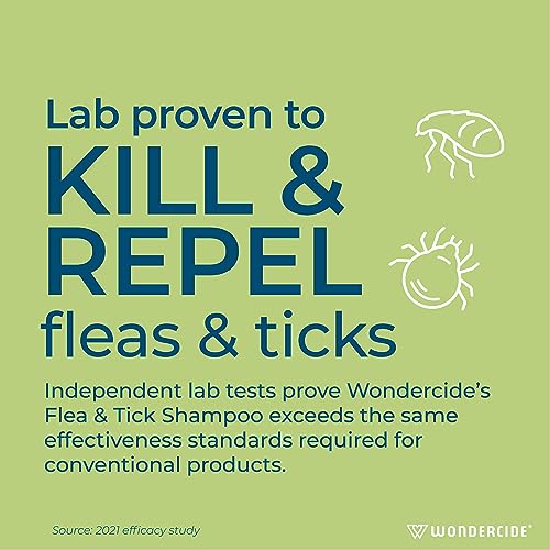 Wondercide - Flea & Tick Shampoo for Dogs and Cats - Flea and Tick Killer Treatment with Natural Essential Oils - for Pets Over 4 Months - Powered by Plants - 12 Fl oz