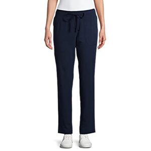 athletic work women's core knit pants (large petite, blue) 12-14 petite