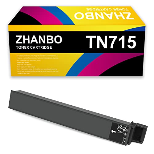 ZHANBO TN715 Remanufactured Black Toner Cartridge ACP8130 45,000 Pages Compatible with Konica Minolta bizhub C750i TN715K