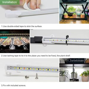 Wiaxulay LED Plant Grow Light Strips, 36W 240LEDs Full Spectrum Grow Lights for Indoor Plants, Grow Lamp with Auto On/Off 3/9/12H Timer 10 Dimmable Levels and 3 Switch Modes for Seedling