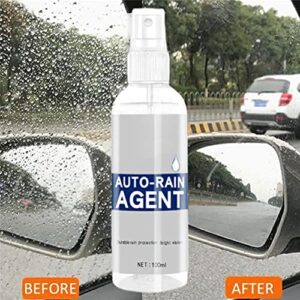 Car Glass Anti-Fog Rainproof Agent, Anti Fog Spray for Car Windshield Antifogging Rainproof Nano Rain Remover for Windows, Windshields, Mirrors, Shower Doors, Glass (2 Bottle Anti-Fog)