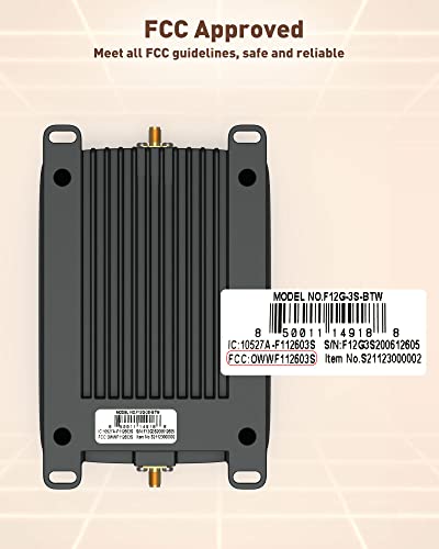 HiBoost Mini Cell Signal Booster for Verizon, AT&T, T-Mobile| Up to 1500 Sq Ft/One Room| High Power Outdoor Receiving Antenna| 5G/4G/3G LTE| Band 5, 12/17, 13|App Service + Install| FCC Approved