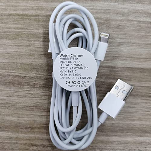 [Apple MFi Certified] for Apple Watch Charger Magnetic Charging Cable 4.9 ft/1.5m, 2 in 1 iPhone Watch Charger for Apple Watch Series SE/8/7/6/5/4/3/2/1 iPhone 14/13/12/11 Pro/Pro Max/XS Max/XS/XR