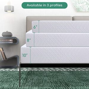 Airdown Queen Mattress, 10 Inch Memory Foam Mattress in a Box, Medium Feel Green Tea Gel Mattress for Queen Size Bed, CertiPUR-US Certified