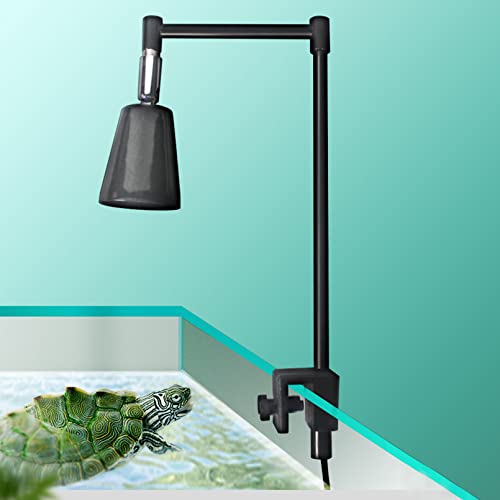 BNOSDM Reptile Lamp Stand Adjustable Floor Light Holder Turtle Aquarium Tank Heating Lamp with Clamp Landing Lamp Stand Bracket Metal Lamp Support for Spiders Lizards Turtles