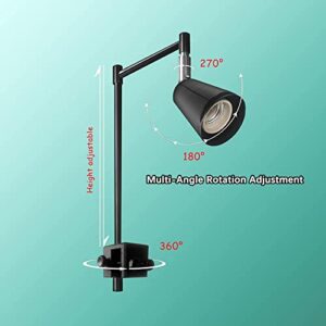 BNOSDM Reptile Lamp Stand Adjustable Floor Light Holder Turtle Aquarium Tank Heating Lamp with Clamp Landing Lamp Stand Bracket Metal Lamp Support for Spiders Lizards Turtles