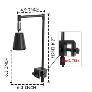 BNOSDM Reptile Lamp Stand Adjustable Floor Light Holder Turtle Aquarium Tank Heating Lamp with Clamp Landing Lamp Stand Bracket Metal Lamp Support for Spiders Lizards Turtles