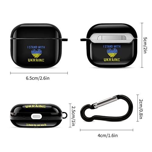 Haeyev Ukraine Flag AirPods 3 Case Cover Simple and Fashion Protective Cover for AirPods 3 with Keychain Style-19