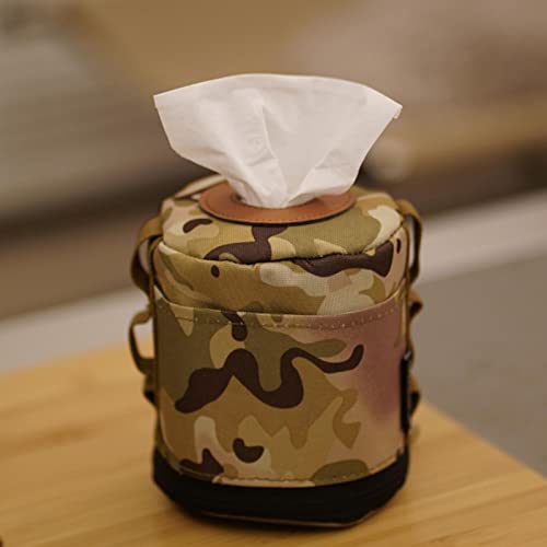 GZYF Portable Gas Tank Protective Case Fuel Cylinder Canister Storage Cover for Traveling Accessories Hiking Cooking Supplies BBQ, Light Camouflage L