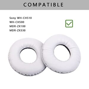 WH-CH510 Ear Pads Noise Isolation Memory Foam, Headphone Covers, Ear Pads Compatible with Sony WH-CH510/WH-CH500 Wireless Over Ear Headphones(White,Elastin)