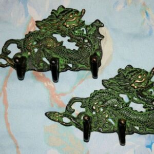 Uniquebazar4u Brass Dragon Wall Hook Handiscrafts Flying Dragon Wall Clothes Hanging Hook