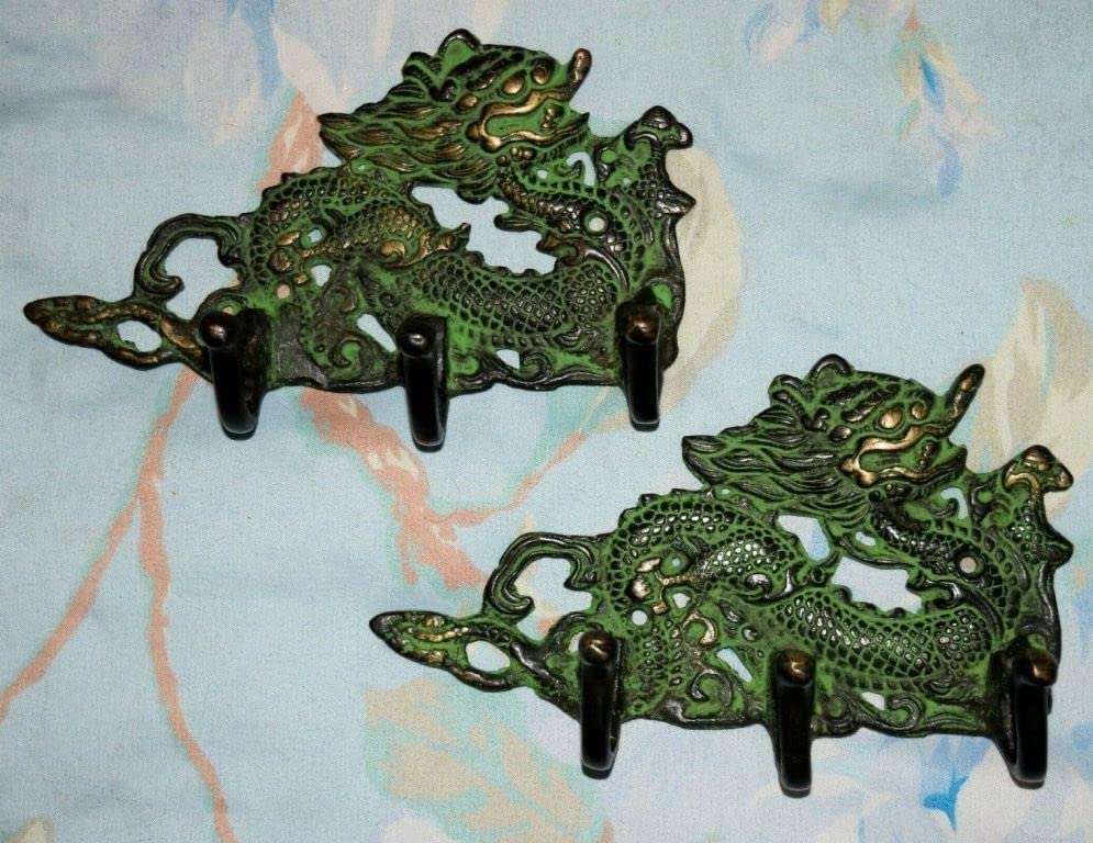 Uniquebazar4u Brass Dragon Wall Hook Handiscrafts Flying Dragon Wall Clothes Hanging Hook