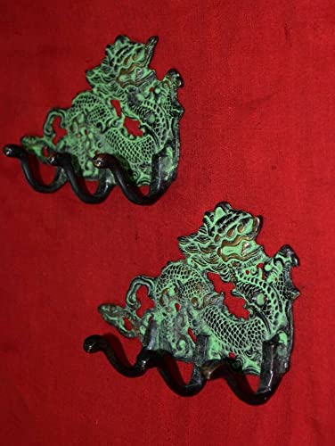 Uniquebazar4u Brass Dragon Wall Hook Handiscrafts Flying Dragon Wall Clothes Hanging Hook