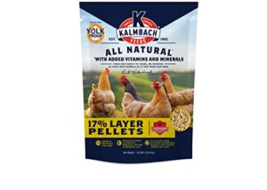 kalmbach feeds 17% all natural layer pellet for egg laying chickens, 10 lb bag