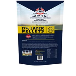 Kalmbach Feeds 17% All Natural Layer Pellet for Egg Laying Chickens, 10 lb Bag