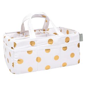 gold foil dot storage caddy