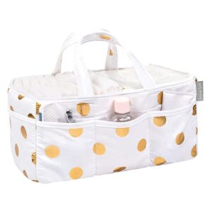 Gold Foil Dot Storage Caddy