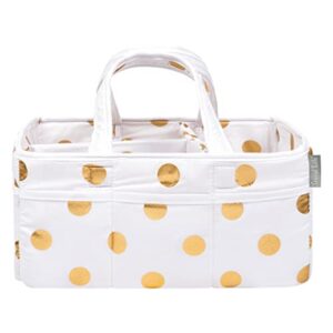 Gold Foil Dot Storage Caddy