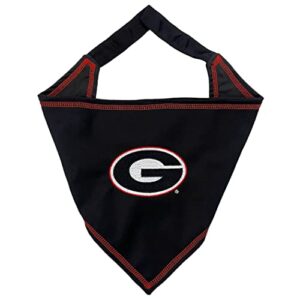 pets first ncaa georgia bulldogs tie bandana, large/x-large. dog bandana scarf bib for pet cat dog. the ultimate game-day, party bandana (ga-3550-l-xl)