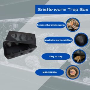 Bristle Worm Trap Saltwater Aquarium, Sinking Bristle Worm Trap Box, Bristle Worm Catcher Aquarium Saltwater Aquarium Black Unique