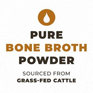 Left Coast Performance 8oz Beef Bone Broth Powder for Dogs and Cats – Premium Grass-Fed Beef Broth Topper for Picky Eaters –Supports Joints and Gut Health – Bone Broth for Cats