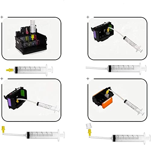 Inkpro Printhead Cleaning Kit Printer Flush Kit for Epson WF-7720 WF-7710 WF-7210 WF-7620 WF-7610 WF-2660 WF-2630 WF-2760 WF-2750 WF-3640 WF-3620 XP-430 420 410 XP-330 XP-320 Printer Nozzle Cleaner