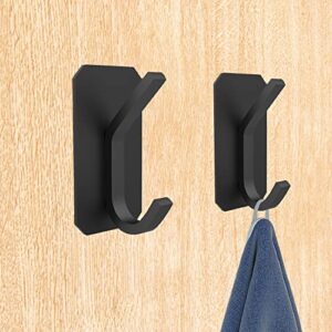 WUIVIUT Adhesive Wall Hooks Towel Hooks for Bathroom, Stick on Hooks for Hanging Towel Coat Key Hat Robe, Sticky Hooks Towel Hanger Heavy Duty…