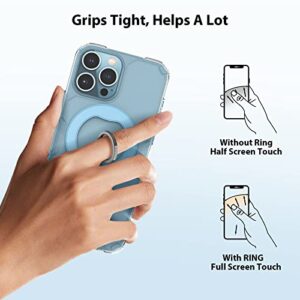 Nillkin Phone Grip (SnapGrip), Metal Phone Ring Holder Stand, Adjustable Kickstand, phone gripper for back of phone S22 Ultra, S22, S21, For iPhone 13, 13 Pro, 13 Mini, XS,12, 11,Pixel 6/6A (Sky Blue)