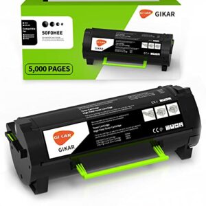 gikar 501h toner cartridge compatible for lexmark 50f1h00 for ms310 mx310 ms410 mx410 ms510dn mx510 ms312dn ms315dn ms610dn ms415dn mx511 mx611 500ha 50f0ha0 5,000 pages