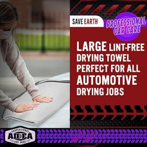 AIDEA Professional Microfiber Drying Towel-30 x22, Premium Car Drying Towel, Strong Water Absorbent & Scratch-Free, Safe for Car Wash, Home Cleaning & Pet Drying Cloths-1PK