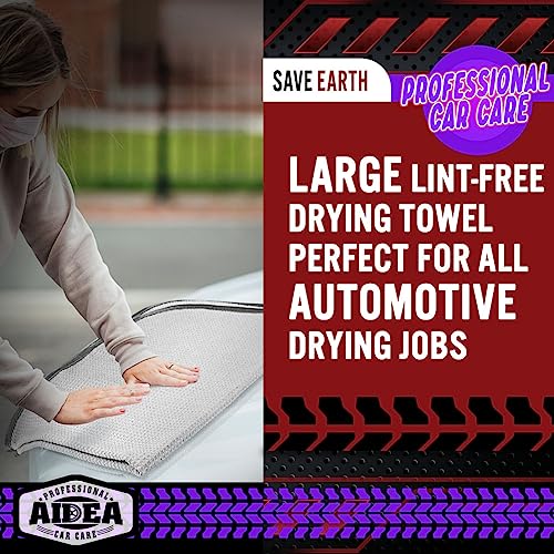 AIDEA Professional Microfiber Drying Towel-30 x22, Premium Car Drying Towel, Strong Water Absorbent & Scratch-Free, Safe for Car Wash, Home Cleaning & Pet Drying Cloths-1PK