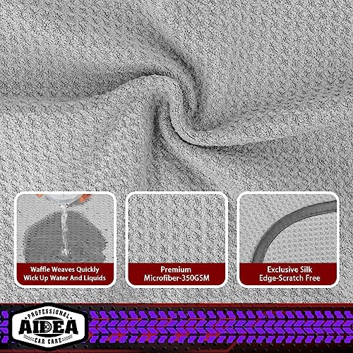 AIDEA Professional Microfiber Drying Towel-30 x22, Premium Car Drying Towel, Strong Water Absorbent & Scratch-Free, Safe for Car Wash, Home Cleaning & Pet Drying Cloths-1PK