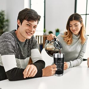 Boyfriend Gifts from Girlfriend - 20 Ounce Engraved Black Stainless Steel Insulated Travel Mug, Unique Valentines Day, Anniversary or Birthday Gifts for Him from Girlfriend, Gift Idea for boyfriend