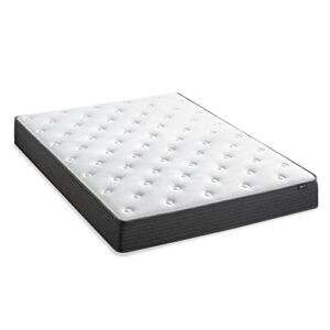 Zinus 8 Inch Comfort Essential Pocket Spring Hybrid Mattress/Pressure Relieving Support/CertiPUR-US Certified/Mattress-in-a-Box, Queen