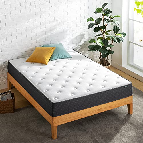 Zinus 8 Inch Comfort Essential Pocket Spring Hybrid Mattress/Pressure Relieving Support/CertiPUR-US Certified/Mattress-in-a-Box, Queen