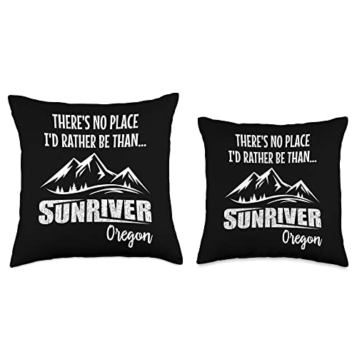 Sunriver Oregon Throw Pillow, 16x16, Multicolor