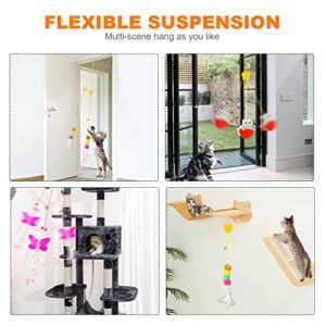 PETNEW Hanging Cat Toys for Indoor Cats,Kitten Toys 3Pack Retractable Cat Toy Rope,Hanging Door Bouncing Cat Toy ,Interactive Cat Toys for Exercise