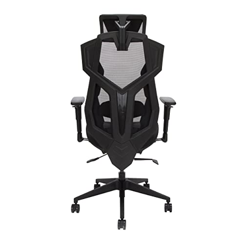 RESPAWN FLEXX Gaming Chair Mesh Ergonomic High Back PC Computer Desk Office Chair - Adjustable Lumbar Support, Seat-Slide, 115 Degree Syncro-Tilt Recline, 2D Armrests & Headrest, 300lb Max - Black