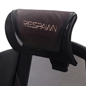 RESPAWN FLEXX Gaming Chair Mesh Ergonomic High Back PC Computer Desk Office Chair - Adjustable Lumbar Support, Seat-Slide, 115 Degree Syncro-Tilt Recline, 2D Armrests & Headrest, 300lb Max - Black