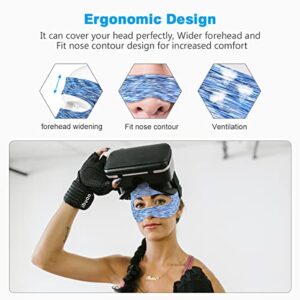 ELIATER VR Masks Sweatproof Cover Compatible with Oculus Go Quest 2, Breathable Sweat Band Use for VR Workouts Supernatual (3Pcs)