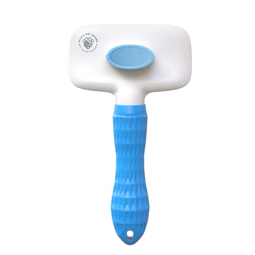 Milo's Self Cleaning Slicker Brush for Dogs and Cats Grooming, this Tool Gently Removes Loose Hair Undercoat, Great Detangling & Massaging Tool for Your Pets