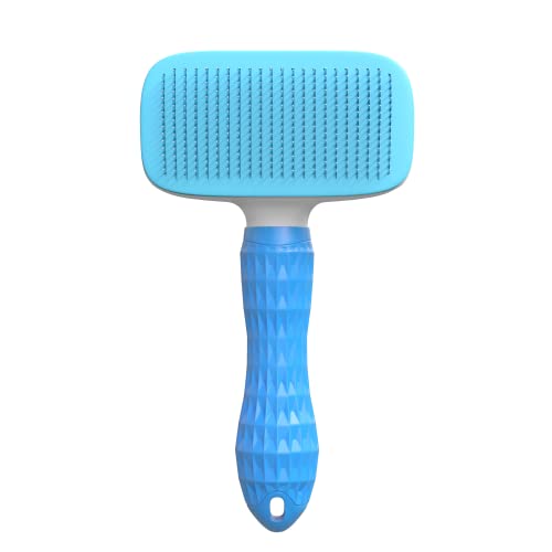 Milo's Self Cleaning Slicker Brush for Dogs and Cats Grooming, this Tool Gently Removes Loose Hair Undercoat, Great Detangling & Massaging Tool for Your Pets