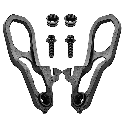 Tow Hooks for Ram 1500 Front Forged Heavy Duty Front Car Tow Hooks Compatible with Dodge Ram 1500 DT 2019 2020 2021 2022 2023# 82215268AB Black