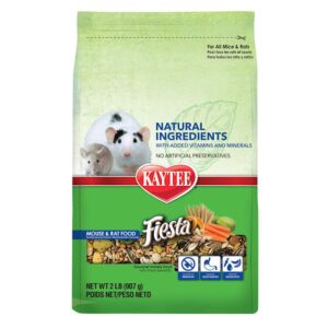 kaytee fiesta naturals mouse and rat food, 2 lbs.