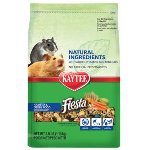 kaytee fiesta naturals hamster and gerbil food, 2.5 lbs.