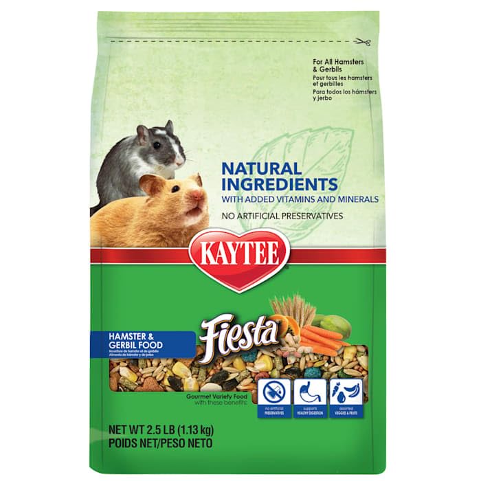 Kaytee Fiesta Naturals Hamster and Gerbil Food, 2.5 lbs.