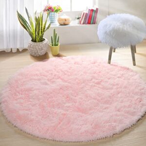 PAGISOFE 4x6 Rainbow+Round Rug