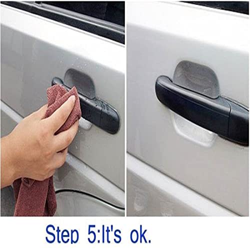 Rydowenna 4pcs Door Handle Sticker Door Handle Cup Scratch Protection car Door Protector Door Handle Side Sticker Scratch Protection Transparent Door Handle Paint Scratch Protection Film