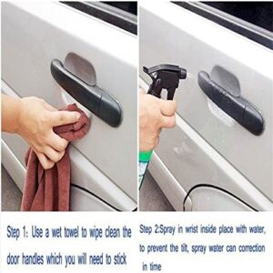 Rydowenna 4pcs Door Handle Sticker Door Handle Cup Scratch Protection car Door Protector Door Handle Side Sticker Scratch Protection Transparent Door Handle Paint Scratch Protection Film