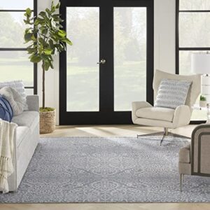 Waverly Machine Washable Distressed Moroccan Slate 7'10" x 9'10" Area Rug, Easy Clean, Non-Shedding, Bed Room, Living Room, Dining Room, Hallway, (8' x 10')